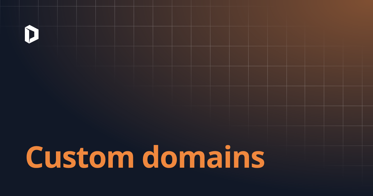 Custom domains | DeFi Products & Solutions