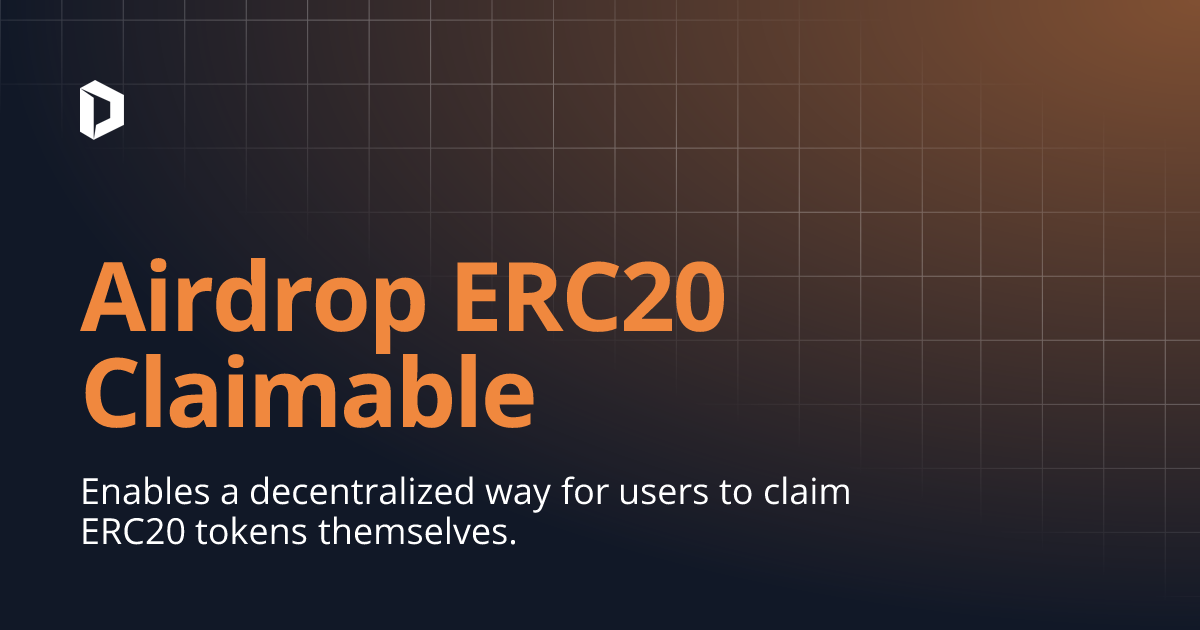 Airdrop ERC20 Claimable | DeFi Products & Solutions